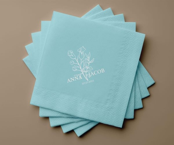 Personalized Cocktail Napkins, Custom Personalized Cocktail Napkin Printing