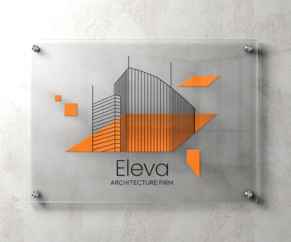 Standoff Acrylic Signs, Acrylic Sign with Standoffs, Wall Mount Acrylic ...