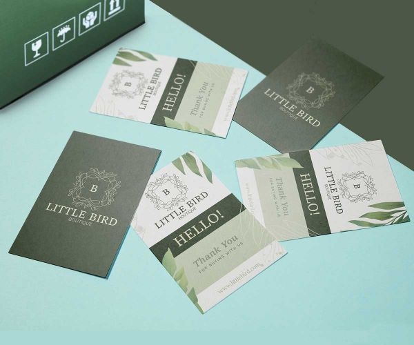 Packaging Insert Cards, Custom Product Instruction Insert Card Printing