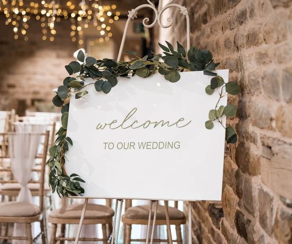 Wedding Welcome Sign, Acrylic Wedding Welcome Sign Printing, Foam ...