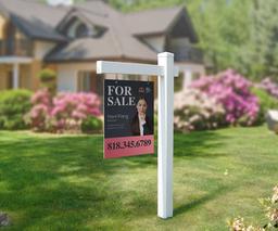 Real Estate Sign Posts, Vinyl Real Estate Hanging Sign Post Printing