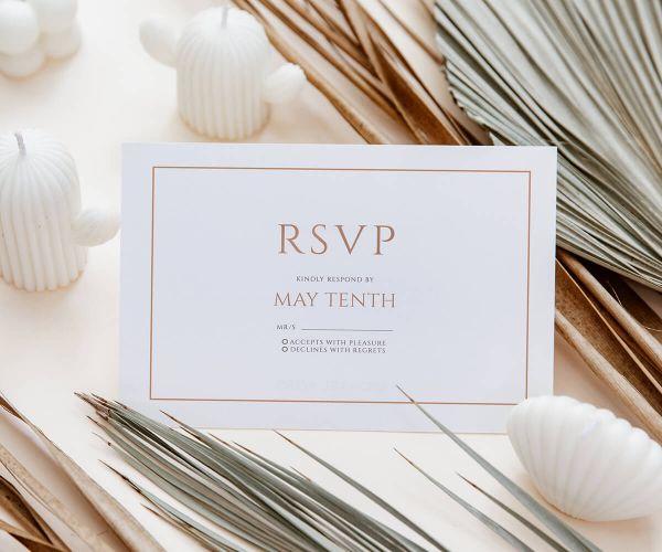 RSVP Cards , Wedding RSVP Card Printing, Custom RSVP Invitation Cards