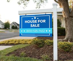 Real Estate Sign Posts, Vinyl Real Estate Hanging Sign Post Printing
